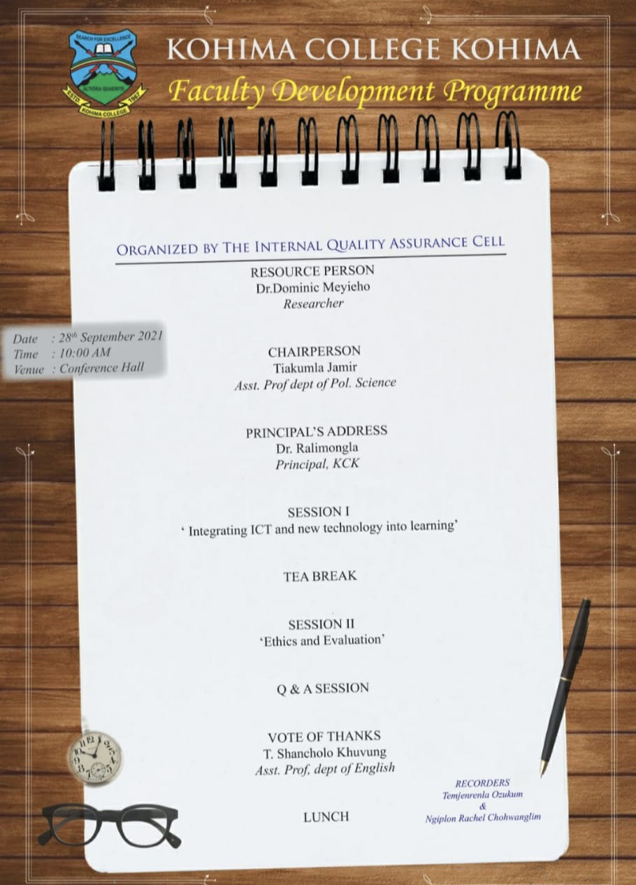 Faculty Development Programme - Kohima College