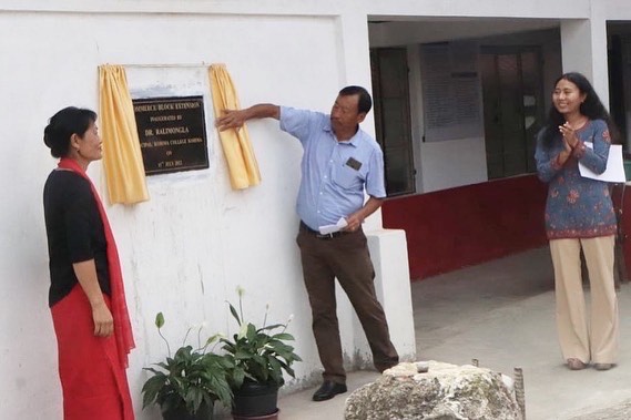 Commerce Block Extension inaugurated - Kohima College