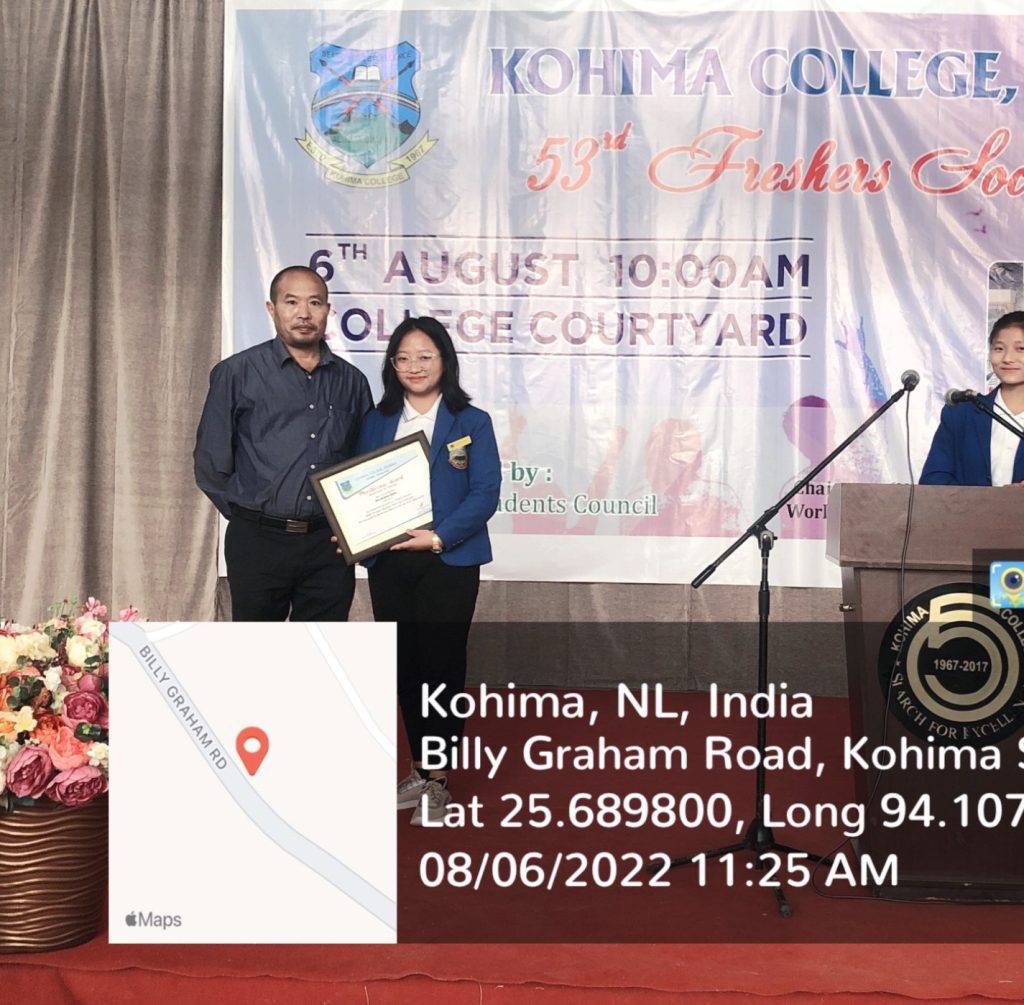 Tenyidie Topper Award - Kohima College