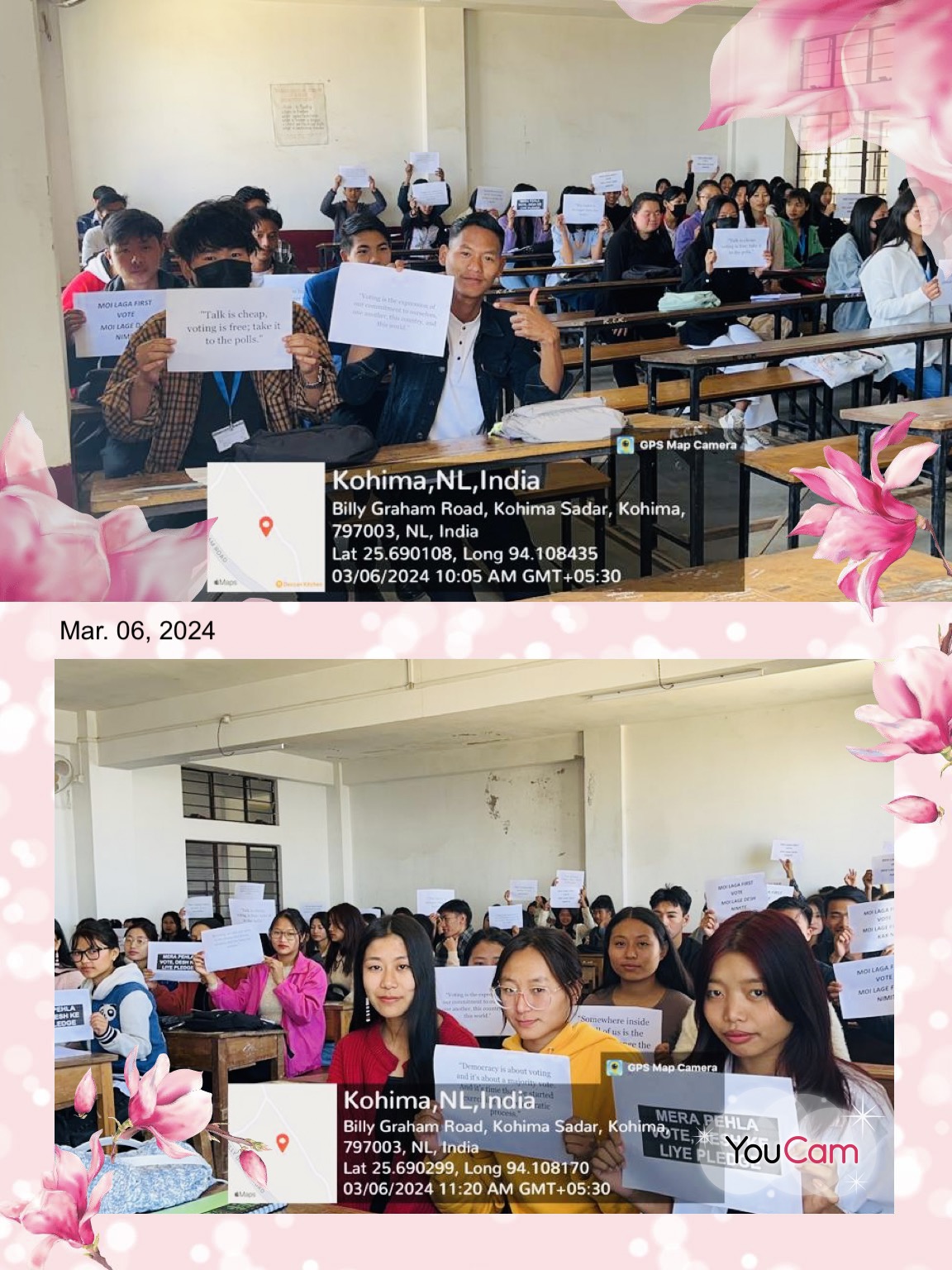 March 6, 2024: “Young Voters Campaign” organised for Kohima College students by the NSS & NCC ...