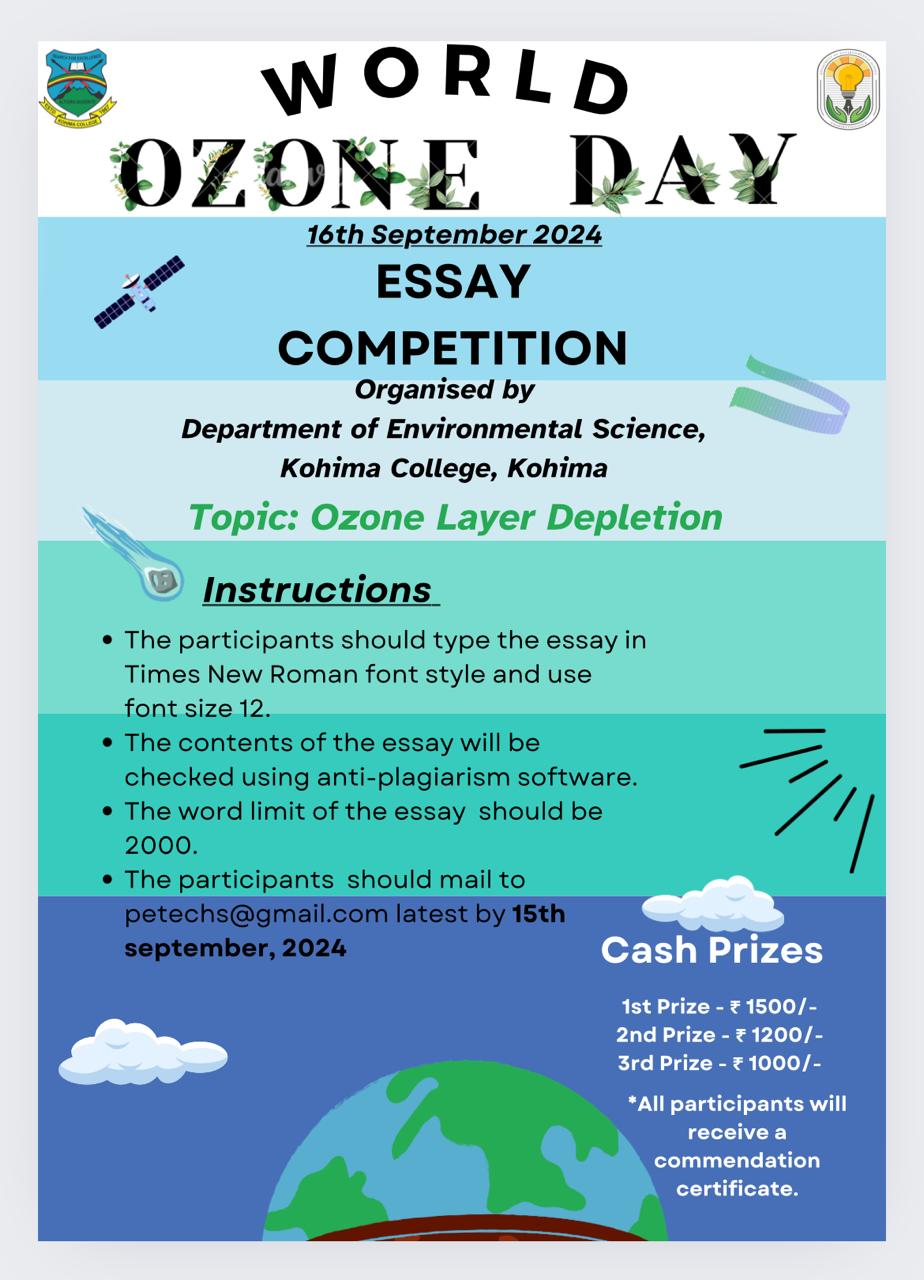 World Ozone Day 2024 Essay Winners Announced - Kohima College
